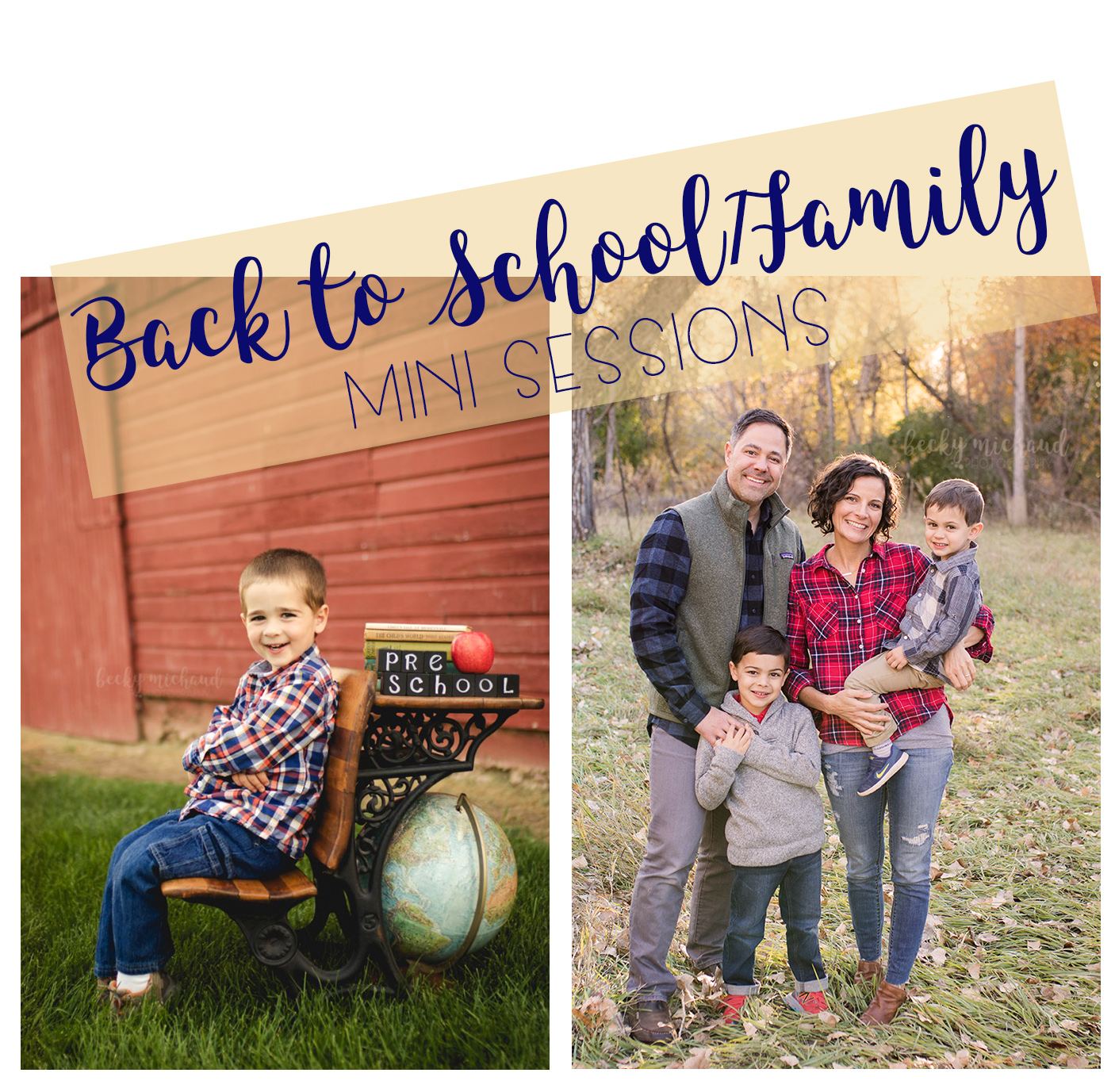 Back to School/Family Mini Sessions 2018 - Becky Michaud Photography